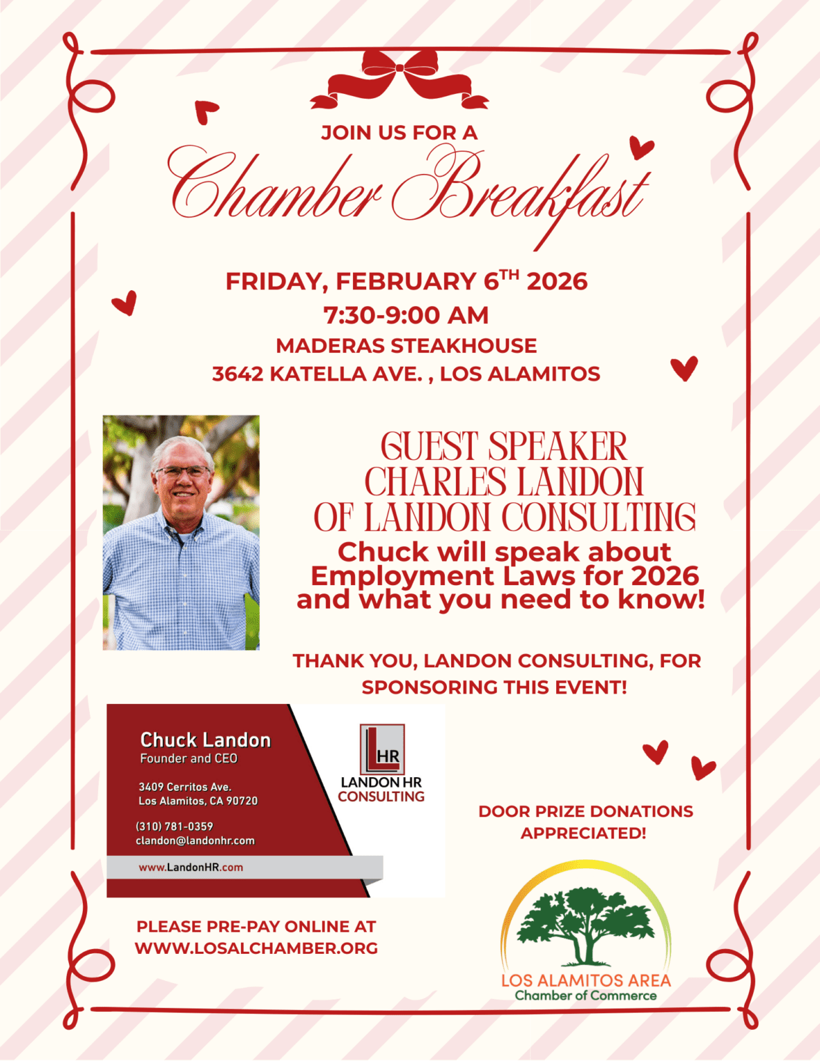 Chamber February Networking Breakfast- Employment Laws for 2026 | Los Alamitos Chamber of Commerce